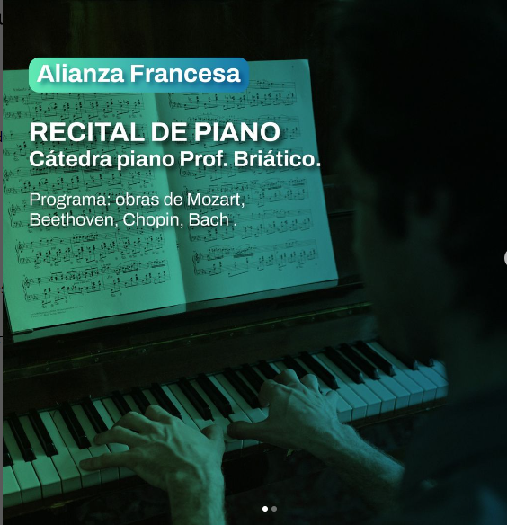 CICLOS DE MÚSICA DEL CSMMF – ALIANZA FRANCESA – RECITAL DE PIANO ...