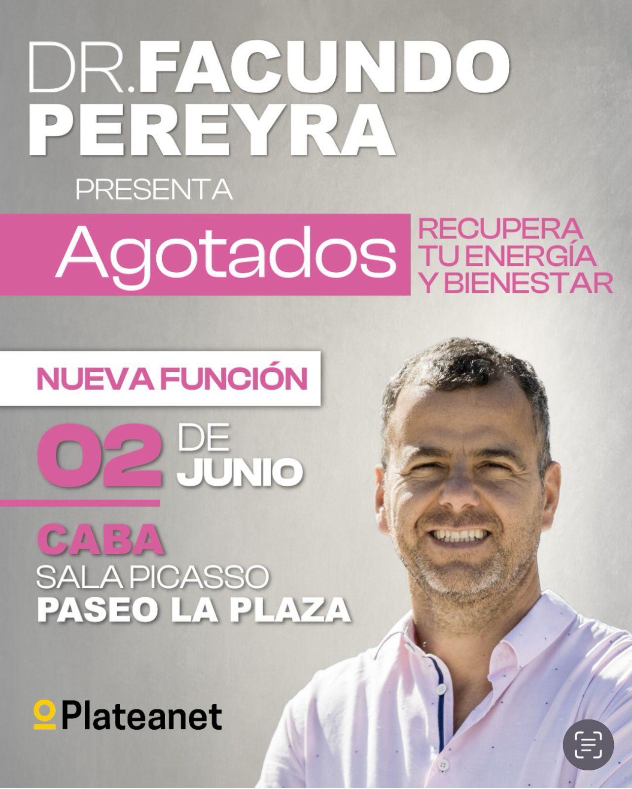 EL DR. FACUNDO PEREYRA PRESENTA SU NUEVO LIBRO “AGOTADOS” - Sergio Lapegue